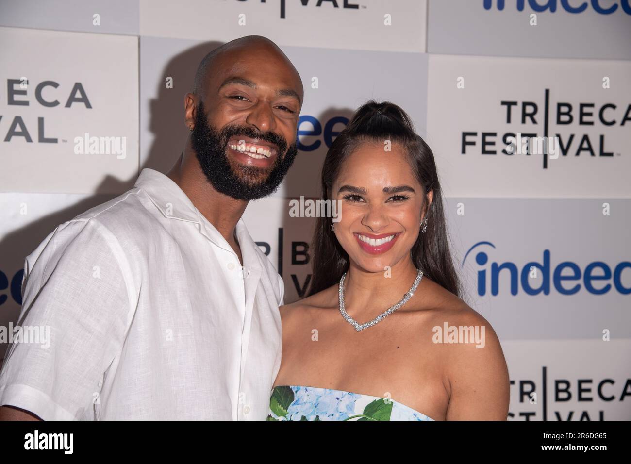 NEW YORK, NEW YORK - JUNE 08: Babatunji Johnson and Lead Actor ...