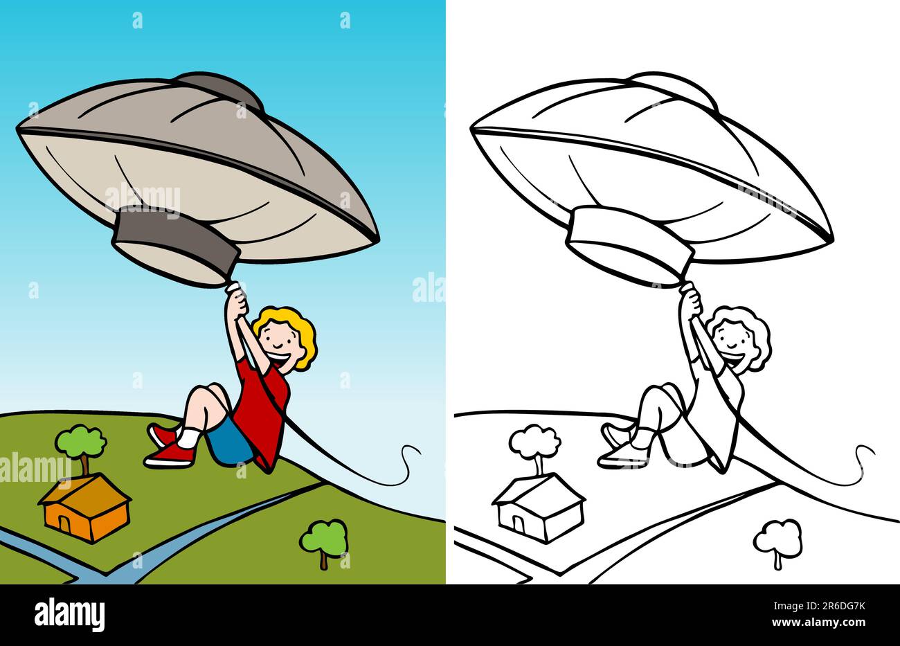 Flying away Stock Vector Images - Alamy