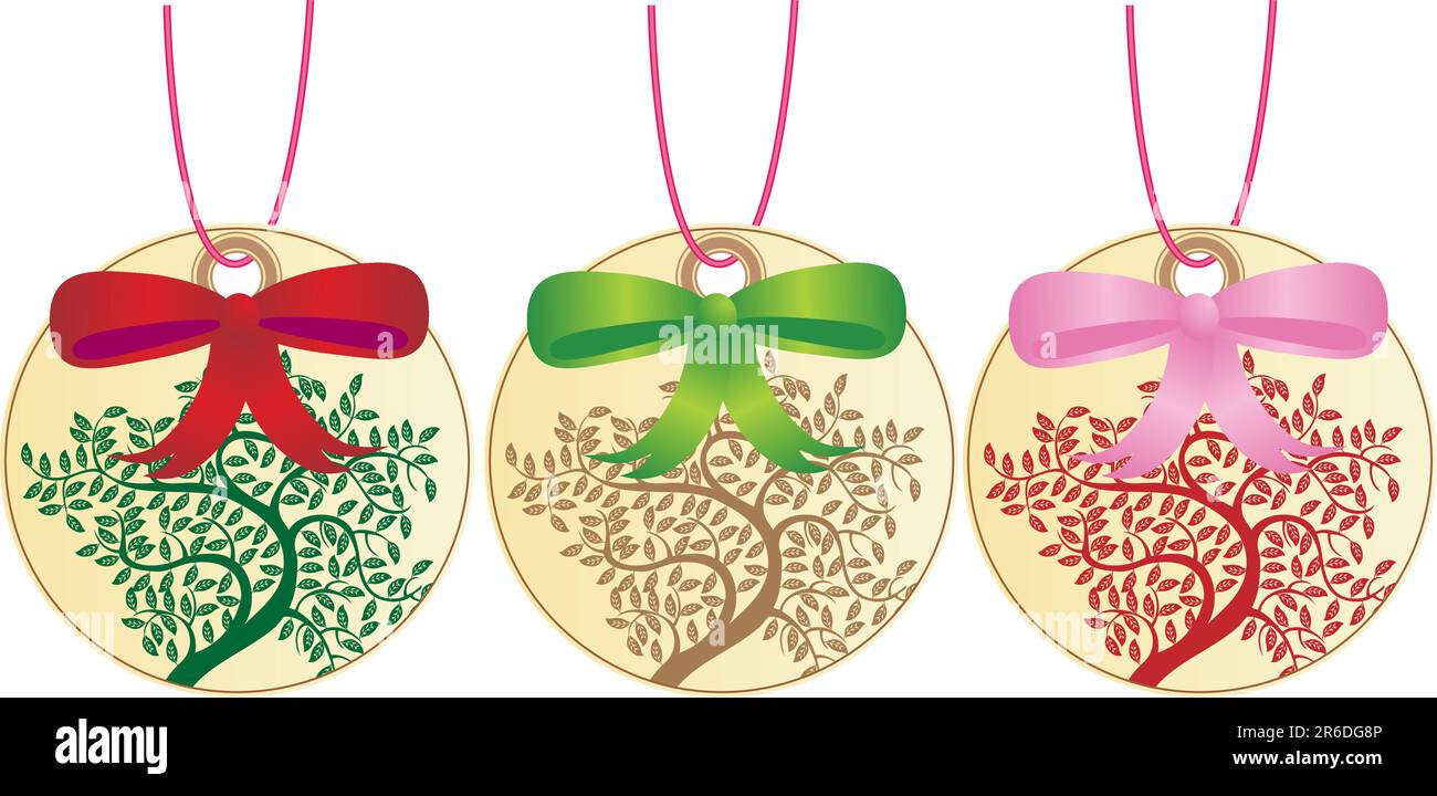 Holiday tag design Stock Vector Images - Alamy