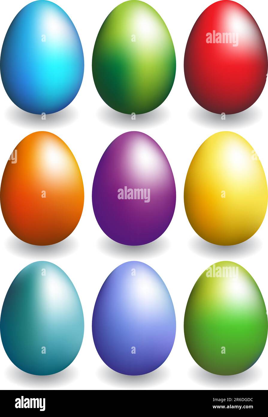 Eggs 3d each Stock Vector Images - Alamy