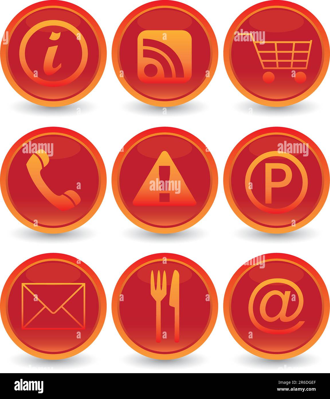 Parking web icons set Stock Vector Images - Alamy