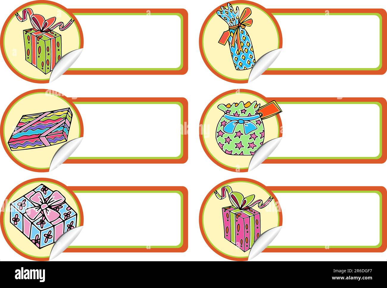 Gift wrapping christmas Stock Vector Images - Alamy