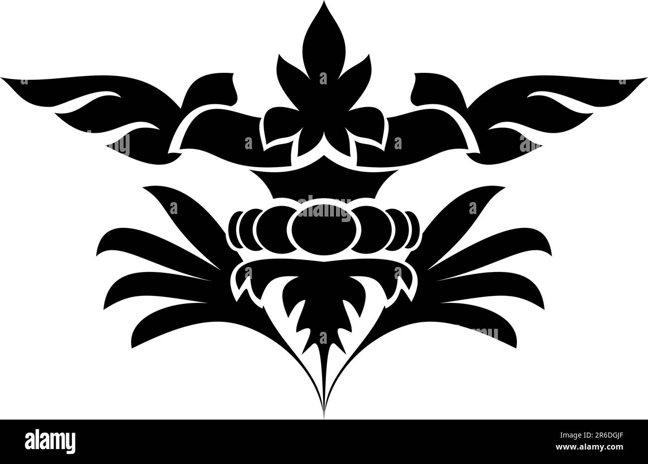 Floral Design Element Vector Illustration Stock Vector Image And Art Alamy