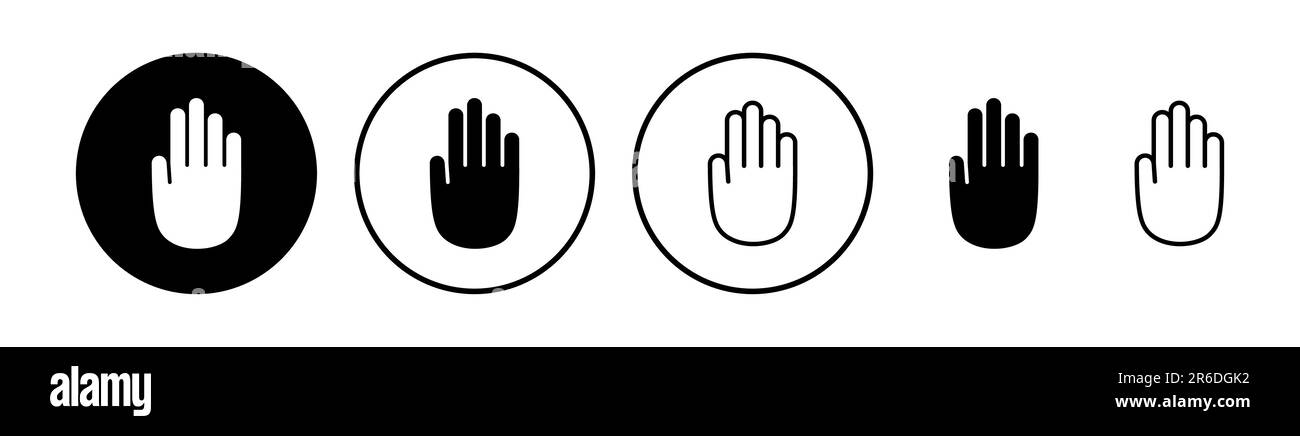 Hand icon vector. hand symbols. palm Stock Vector Image & Art - Alamy