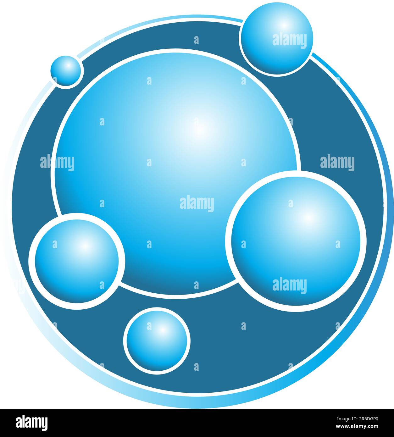 A set of blue bubbles Stock Vector Image & Art - Alamy