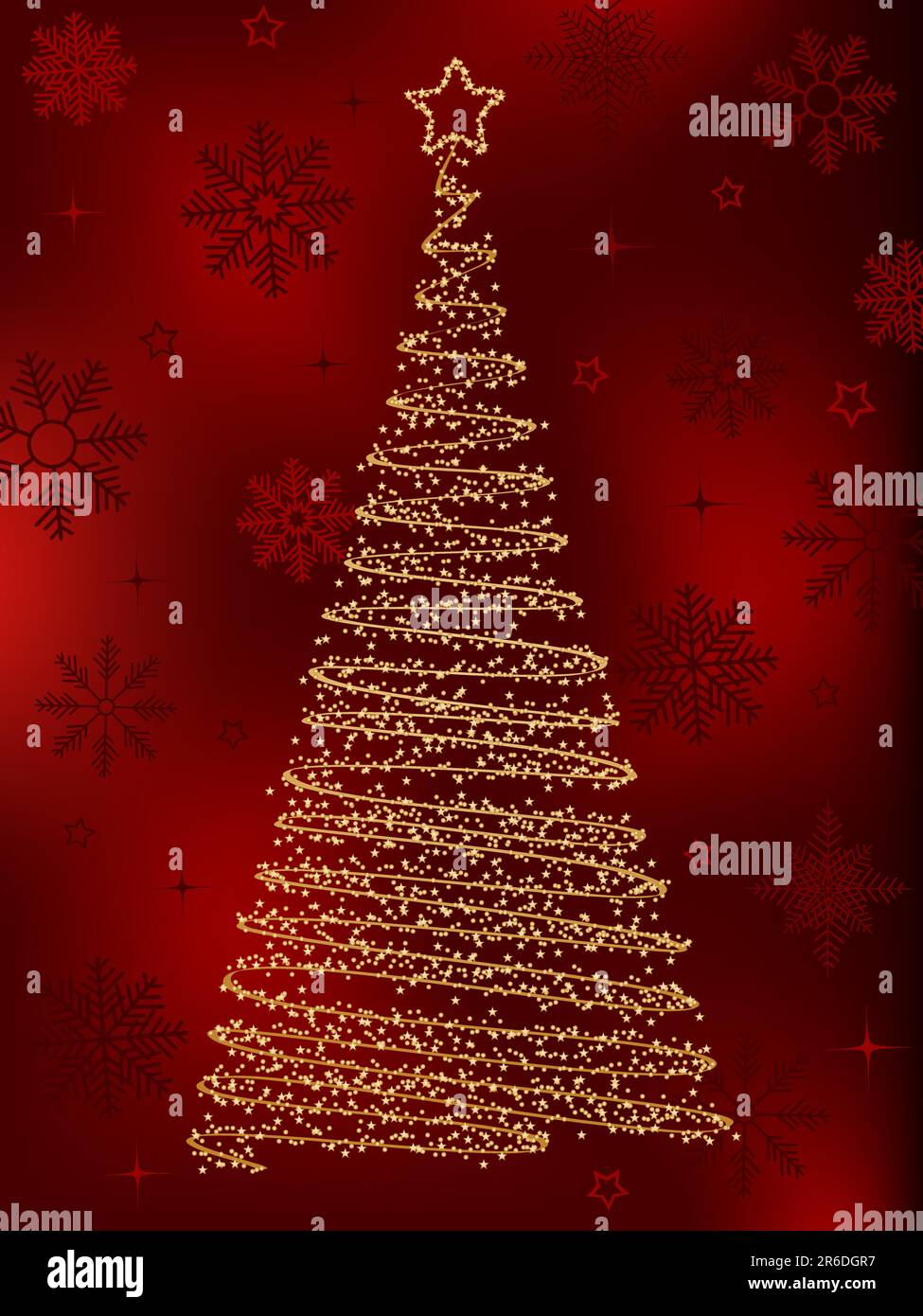 Decorative christmas fir tree. Vector Stock Vector Image & Art - Alamy