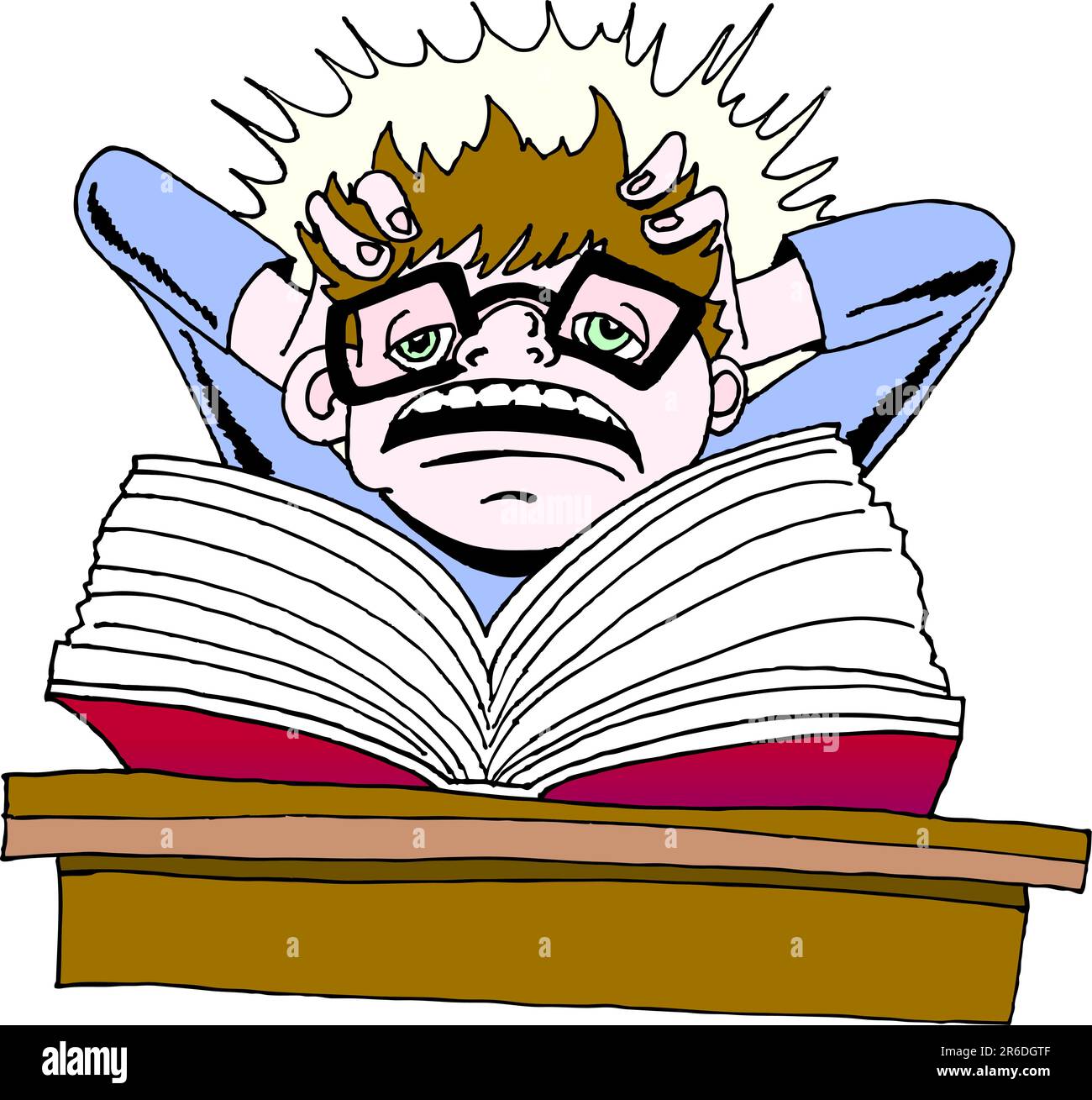 Overwhelmed Teacher Clipart