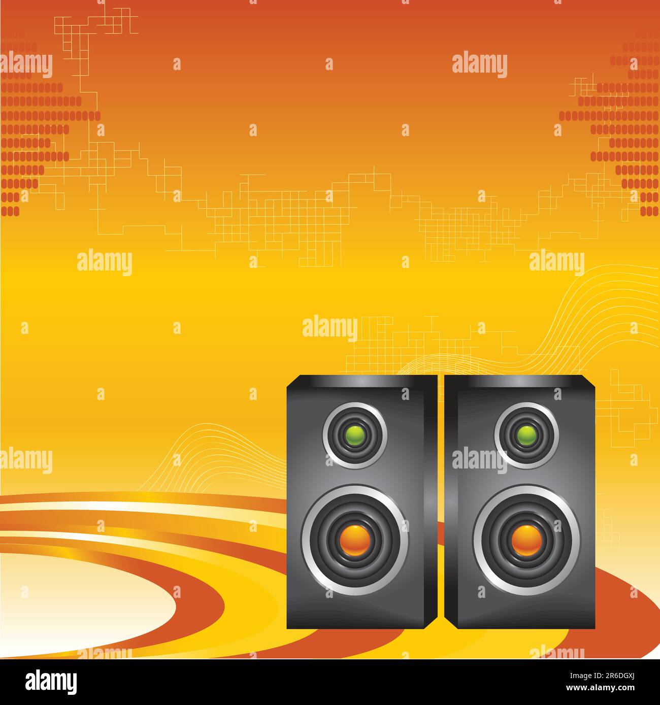 Abstract speakers equalizer Stock Vector Images - Alamy