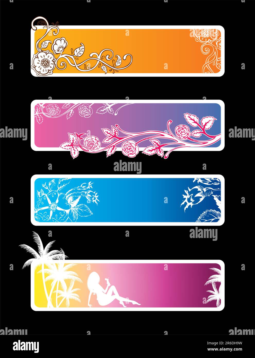 Vector set of color banners, vector Stock Vector Image & Art - Alamy