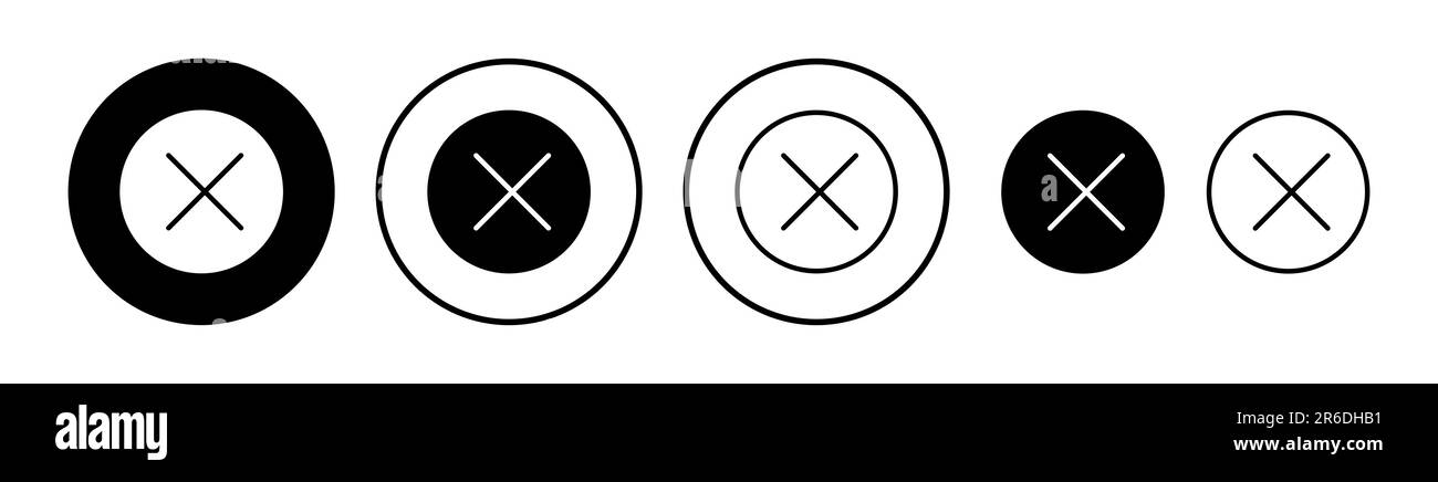 Close vector icon. Delete icon. remove, cancel, exit symbol Stock ...