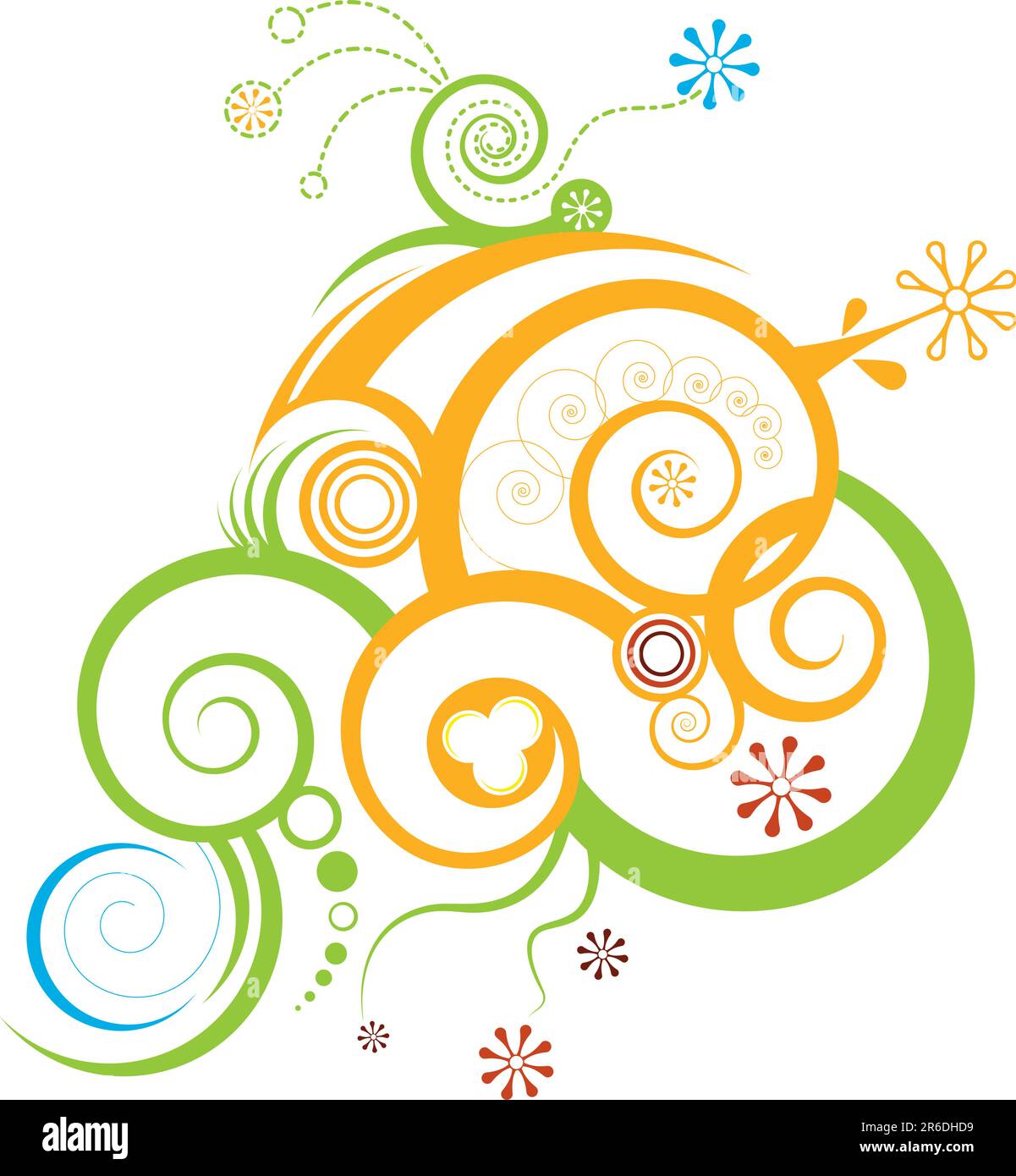 Beautiful spiral pattern abstract Stock Vector Images - Alamy