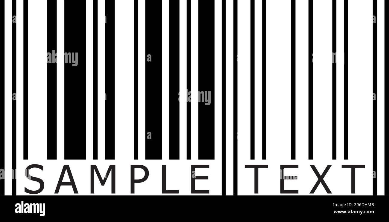 sample text barcode Stock Vector Image & Art - Alamy