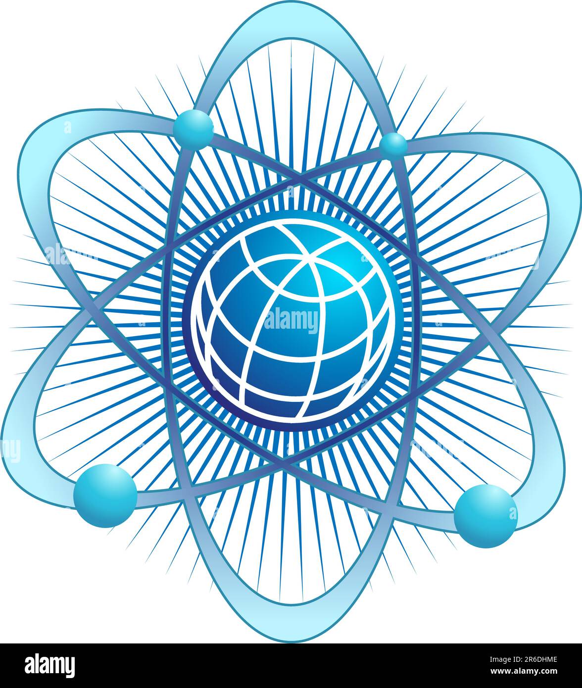 Atomic logo design hi-res stock photography and images - Alamy