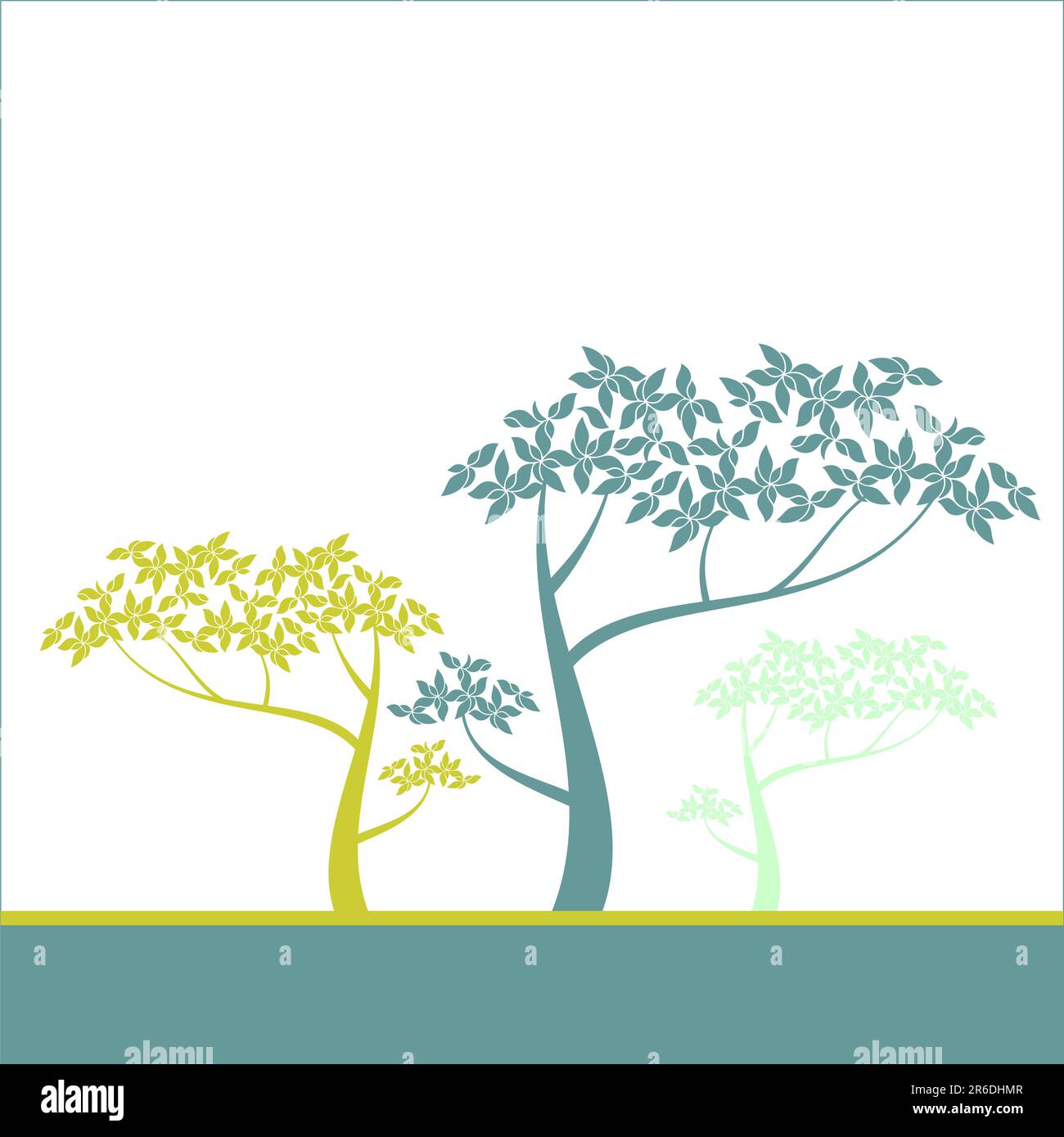 background with a tree Stock Vector Image & Art - Alamy