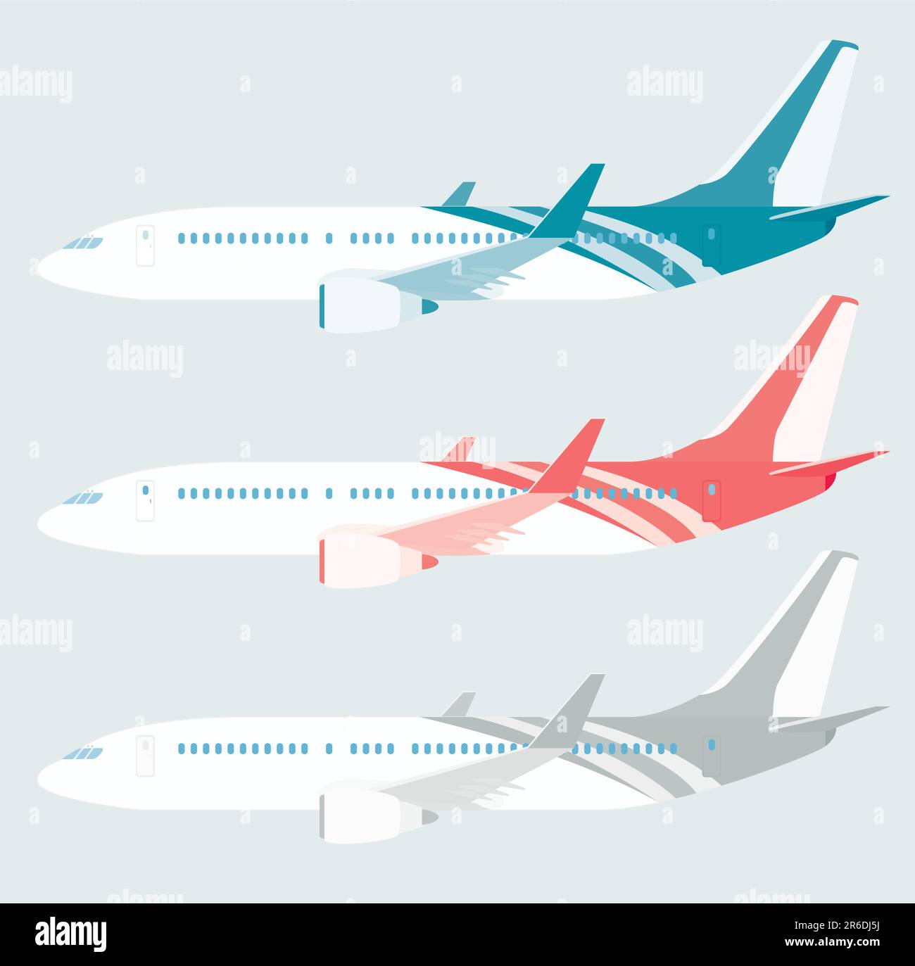 three color airplane pattern design Stock Vector Image & Art - Alamy