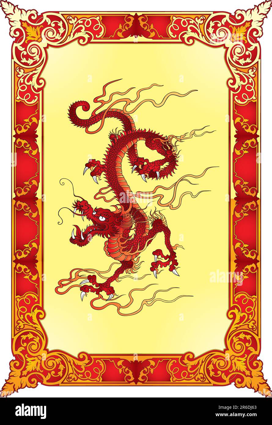 Red and gold magic carpet Stock Vector Images - Alamy