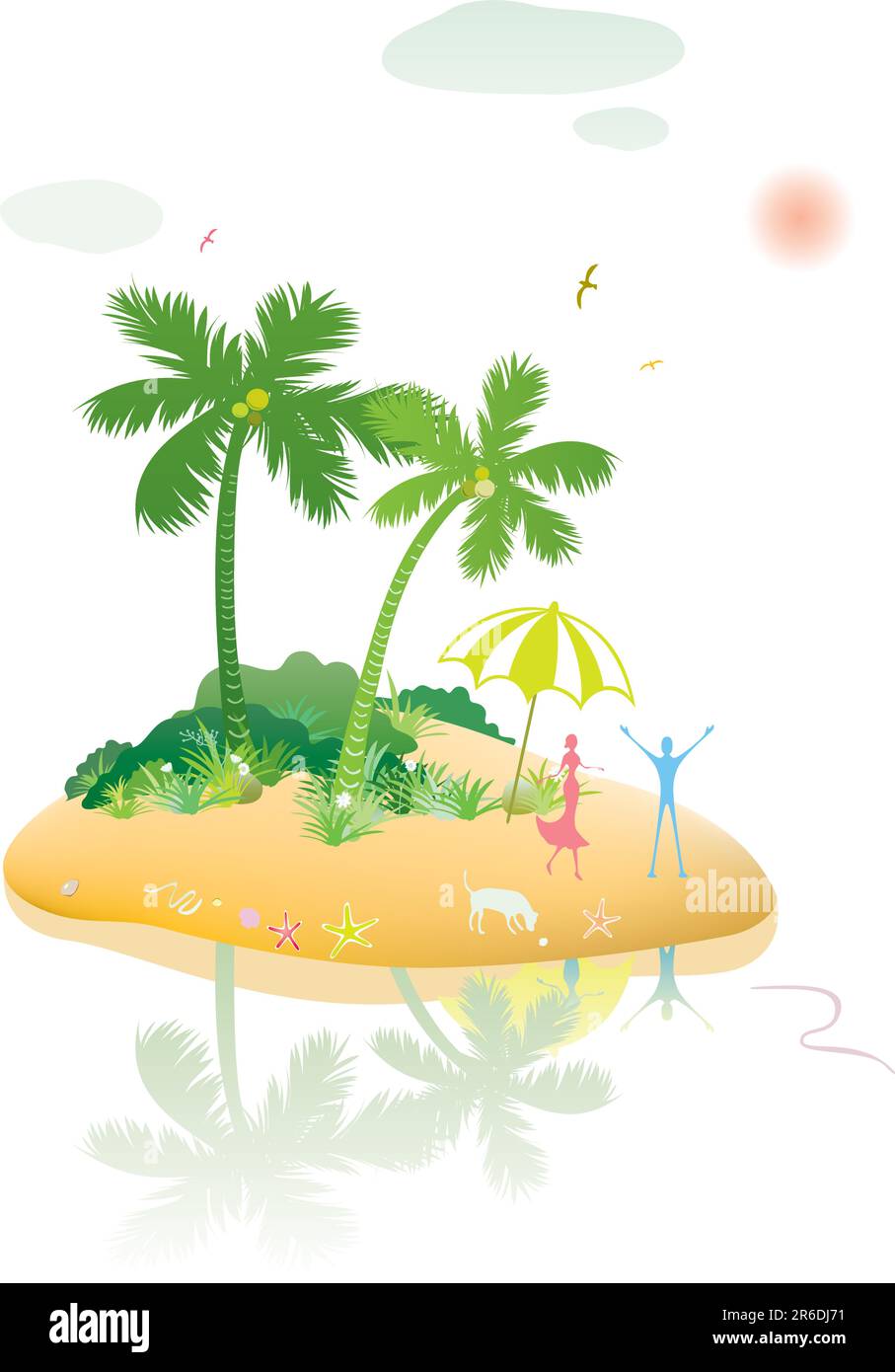 Cartoon women nature Cut Out Stock Images & Pictures - Alamy