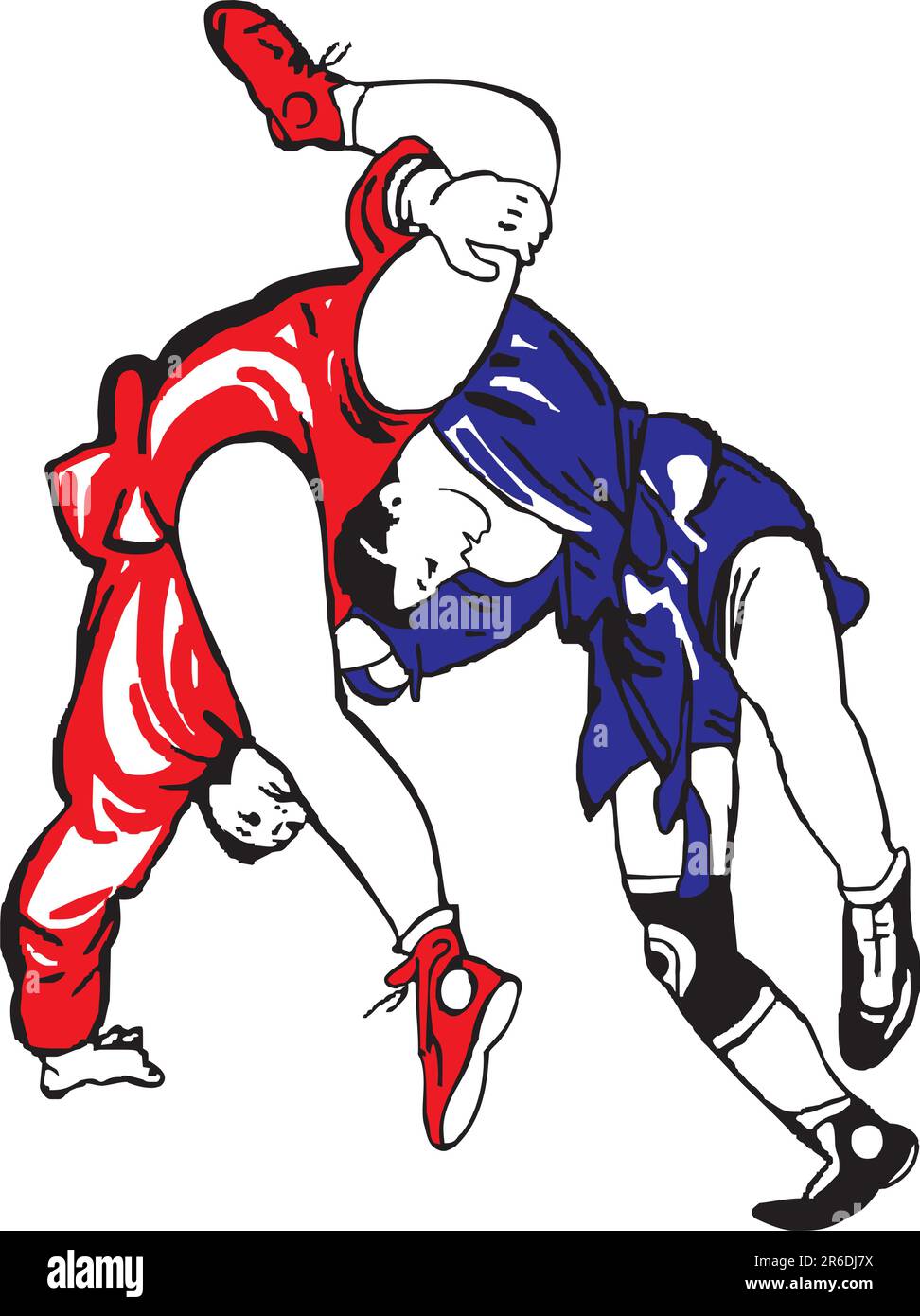 Two men fighting Stock Vector Image & Art - Alamy