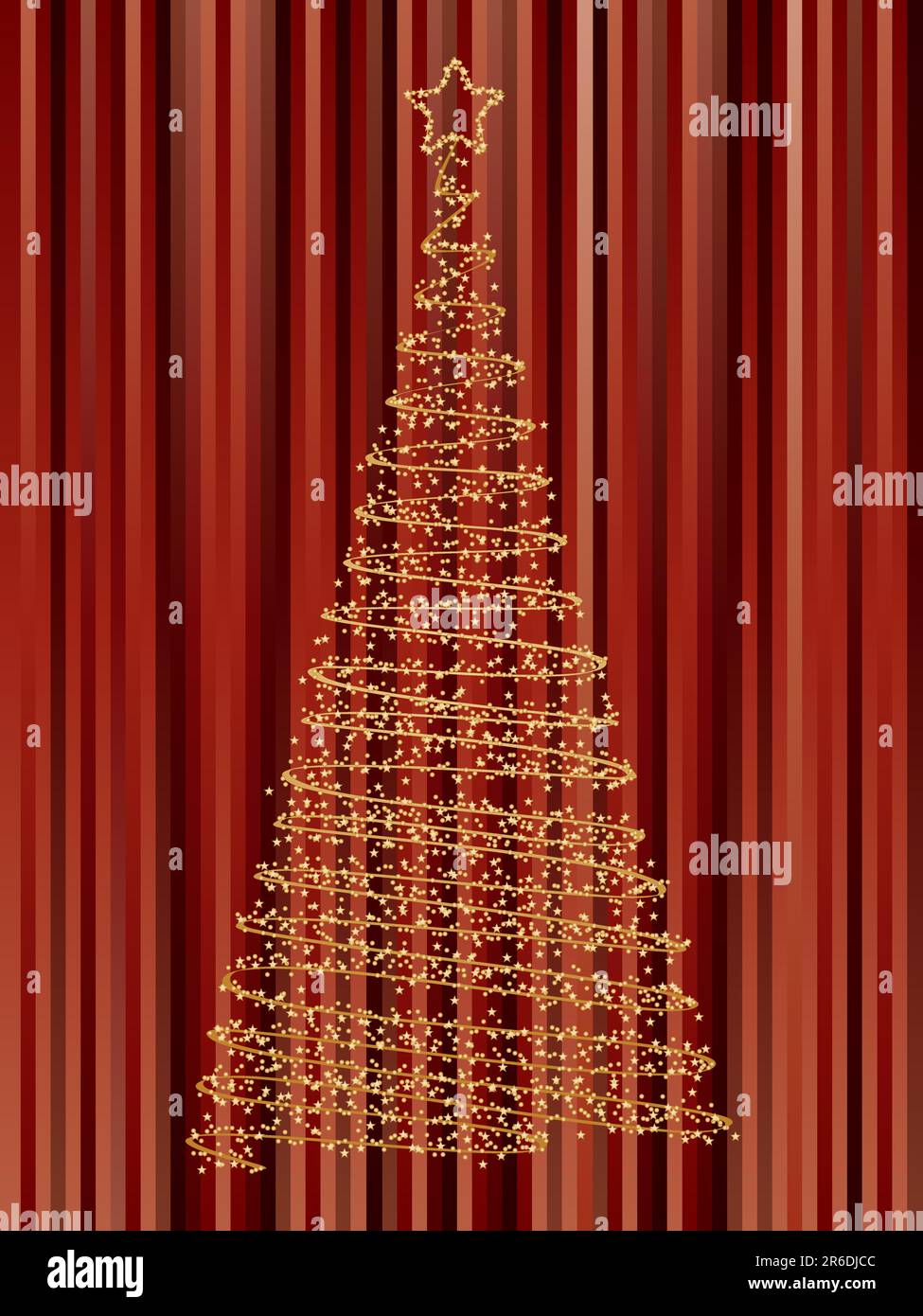 Decorative christmas fir tree. Vector Stock Vector Image & Art - Alamy