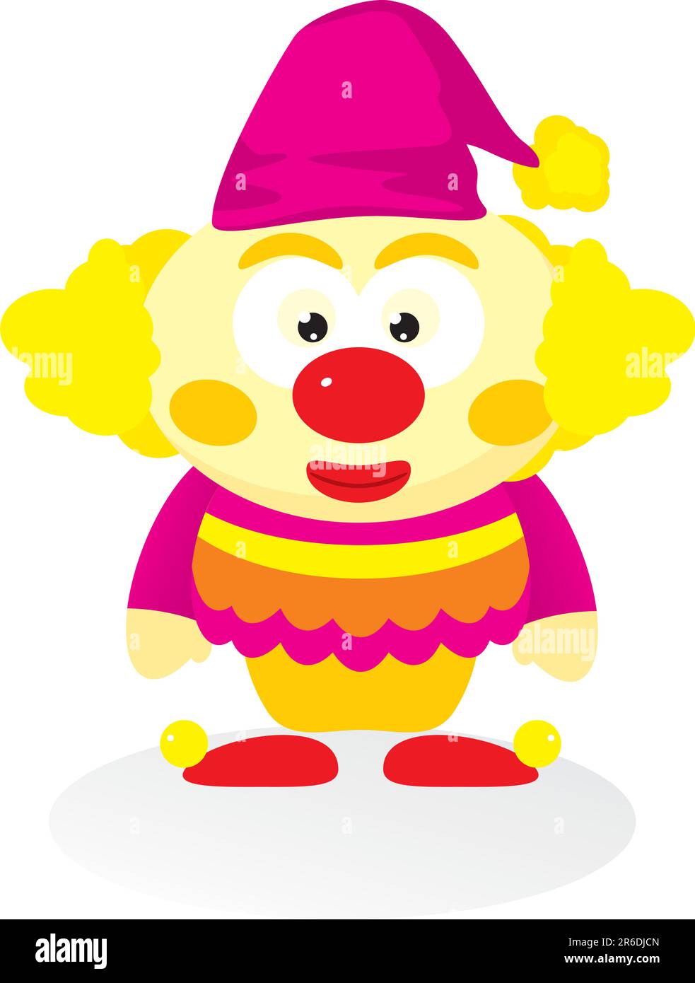 Cute Clown Vector Stock Vector Image Art Alamy