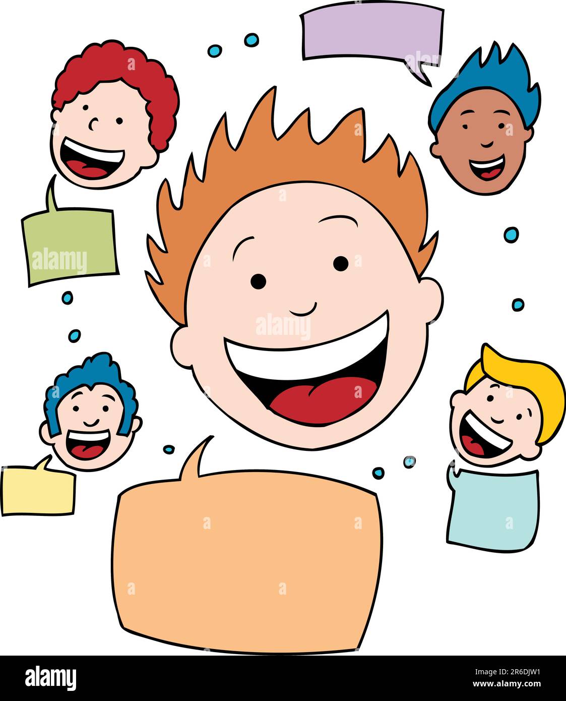 Cartoon image representing social networking Stock Vector Image & Art ...
