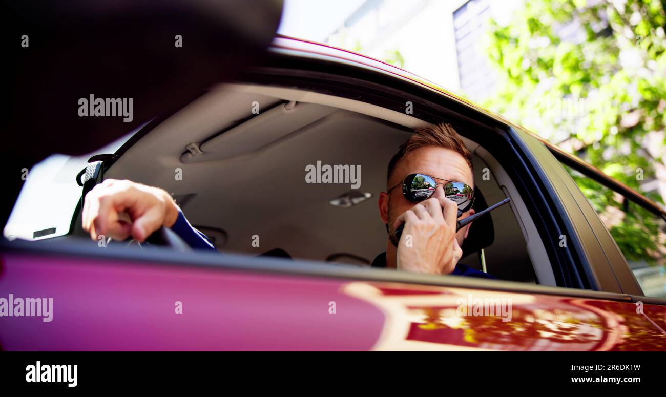 Private investigator in car hi-res stock photography and images - Alamy
