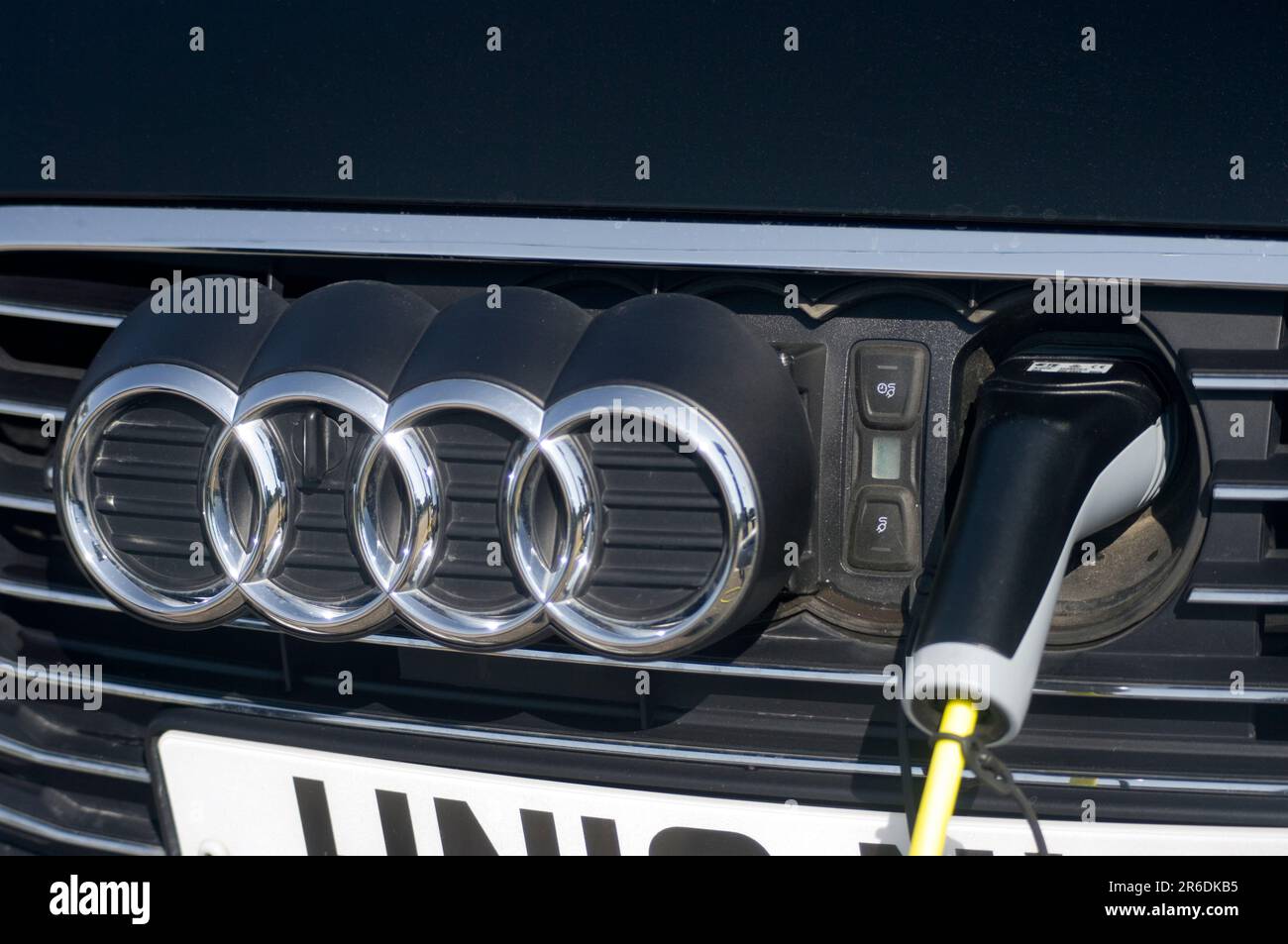 Car Being Charged Stock Photo - Alamy