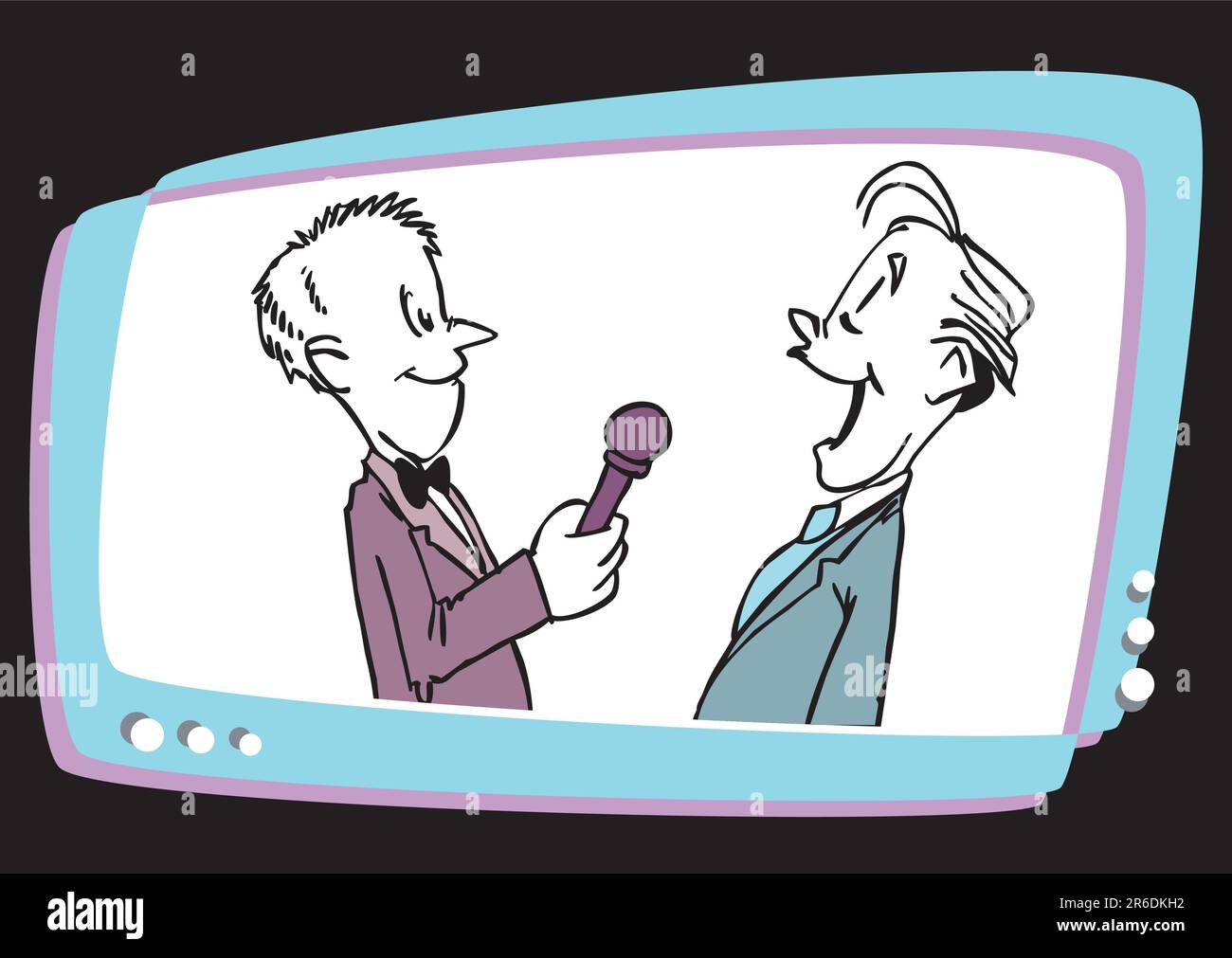 speaker or film director and screen - cartoon style Stock Vector Image ...