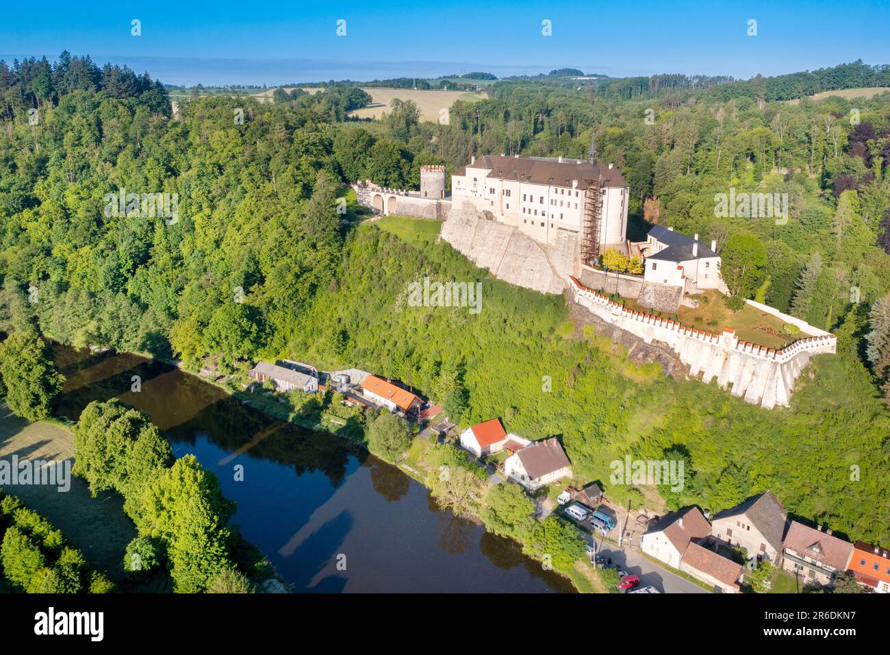 gotický hrad Cesky Sternberk (1241), Posazavi, Stredocesky kraj, Ceska ...