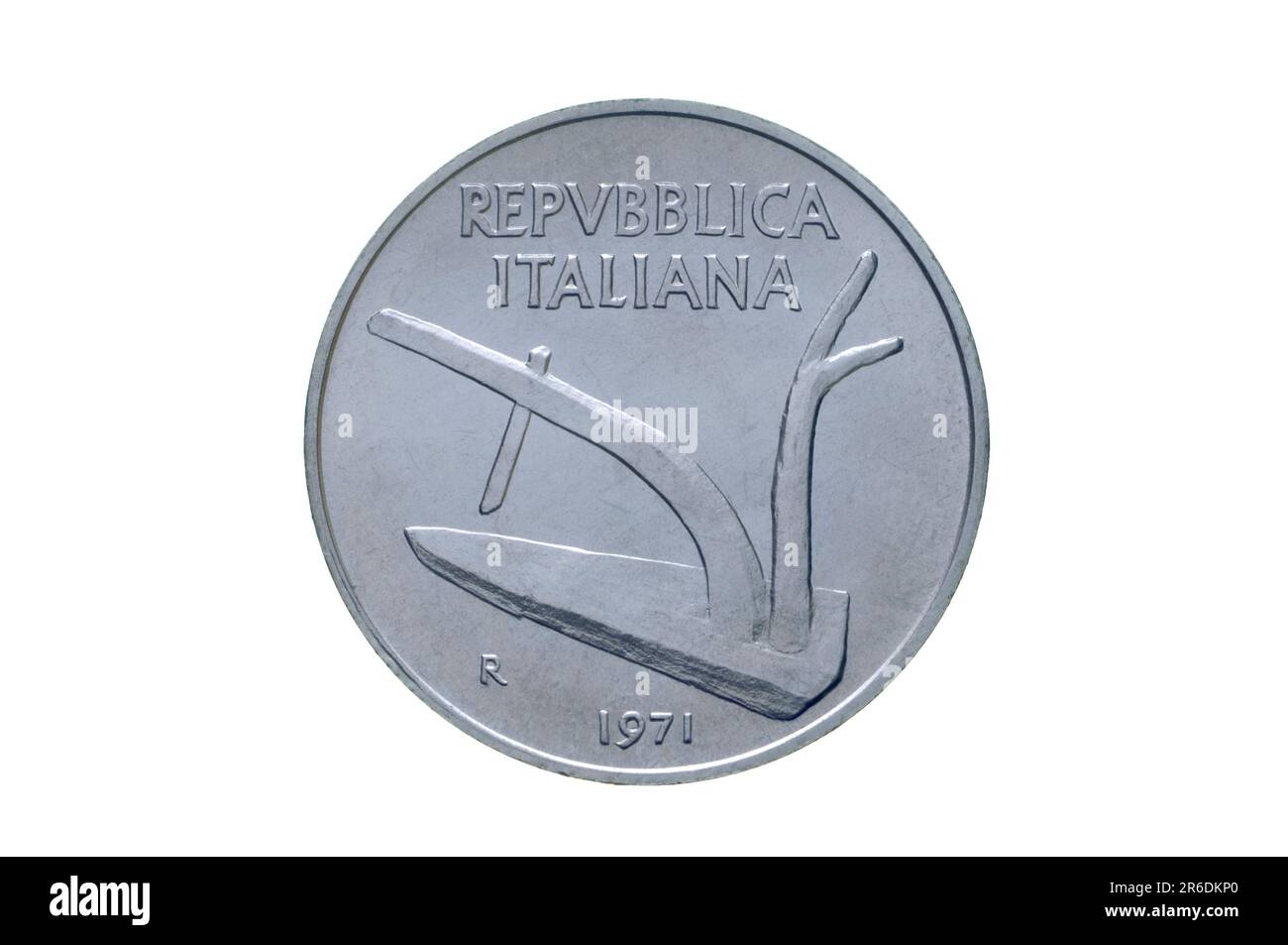 Italian 10 Lire Coin Stock Photo - Alamy