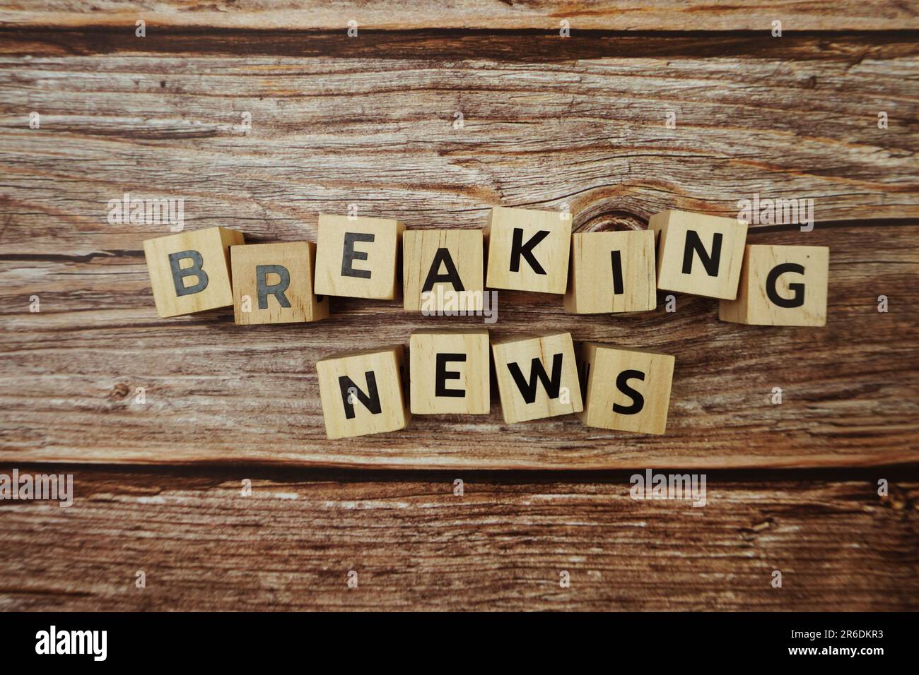 Breaking News Word alphabet letters on wooden background Stock Photo ...