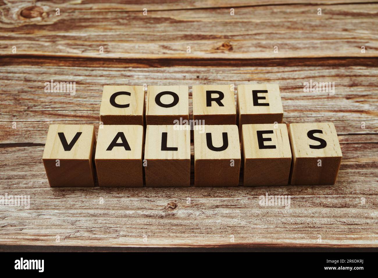 Core Values Word alphabet letters on wooden background Stock Photo - Alamy