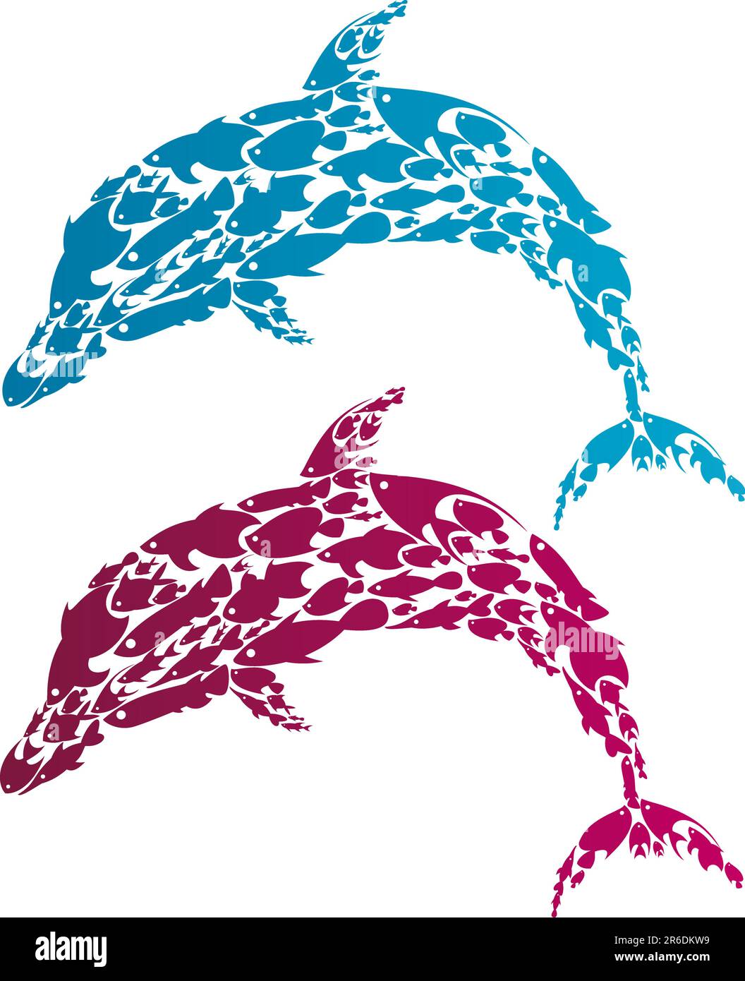 creative dolphin pattern design Stock Vector Image & Art - Alamy