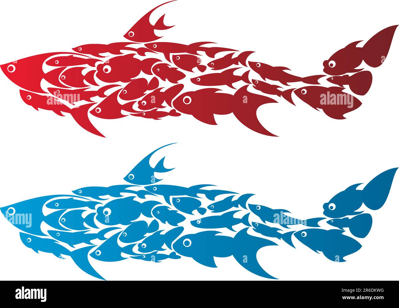 Fish sea pattern Cut Out Stock Images & Pictures - Alamy