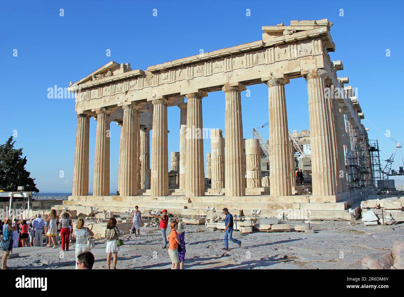 ATHENS, GREECE - SEPTEMBER 21, 2012: This is the main temple structure ...