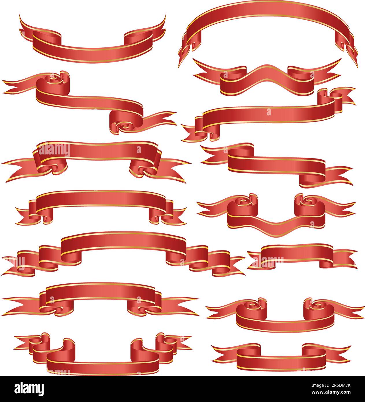 Collection of vector banners in different shape Stock Vector Image ...