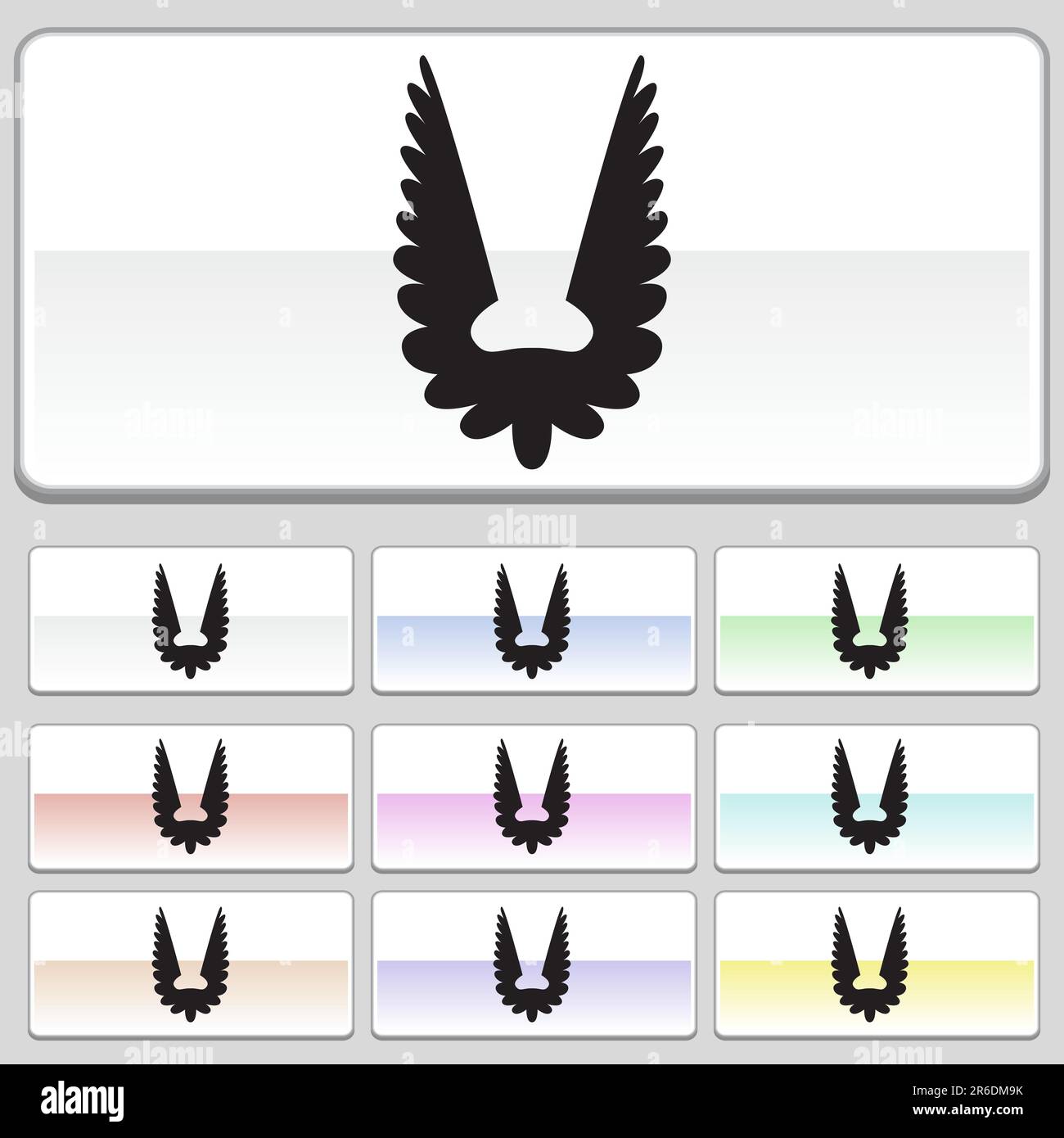 Red and yellow feathered wing Stock Vector Images - Alamy