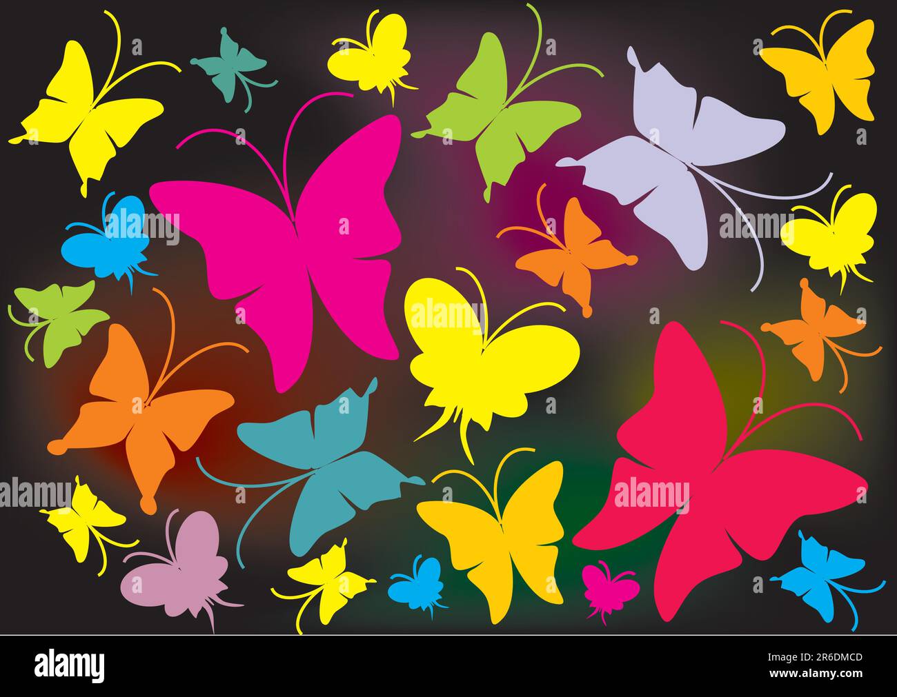 Butterfly Vector Background Stock Vector Image & Art - Alamy