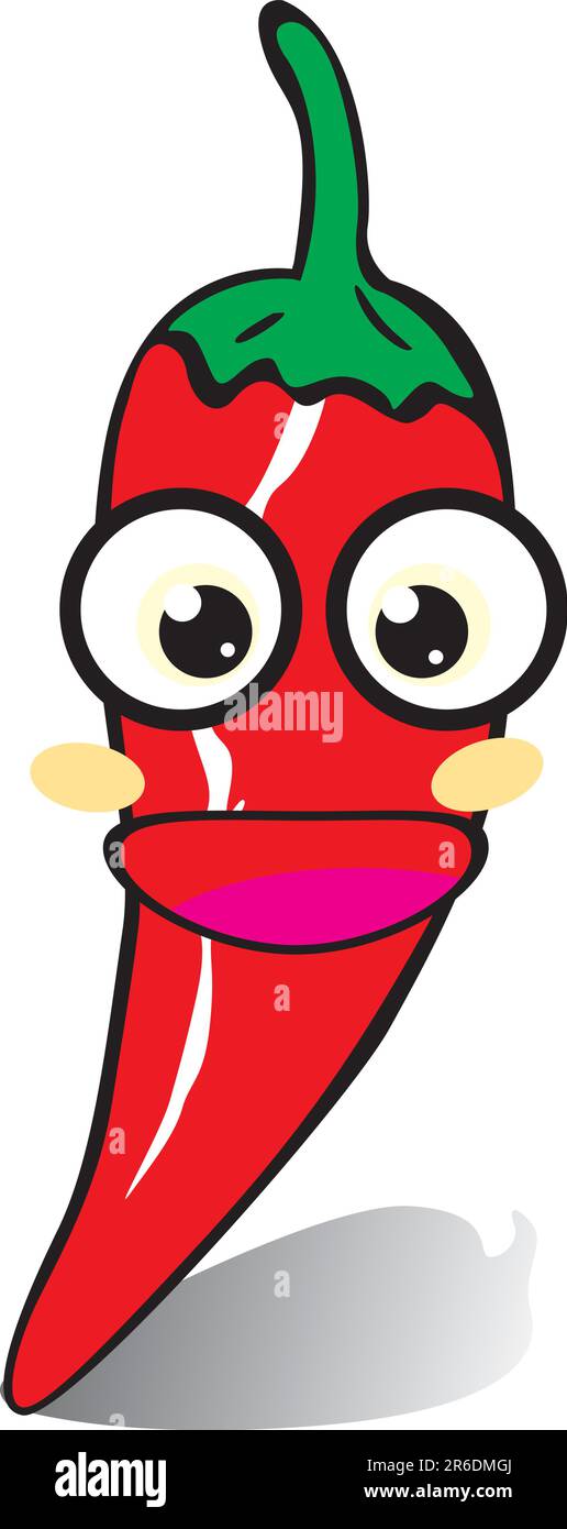 Happy cute hot chili pepper Stock Vector Image & Art - Alamy