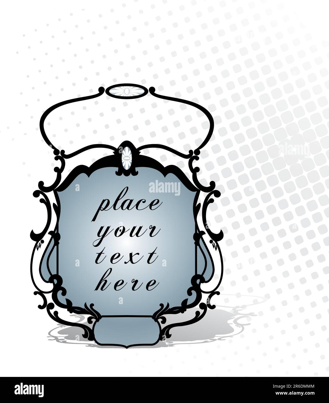 vector crest element with red ribbon Stock Vector Image & Art - Alamy