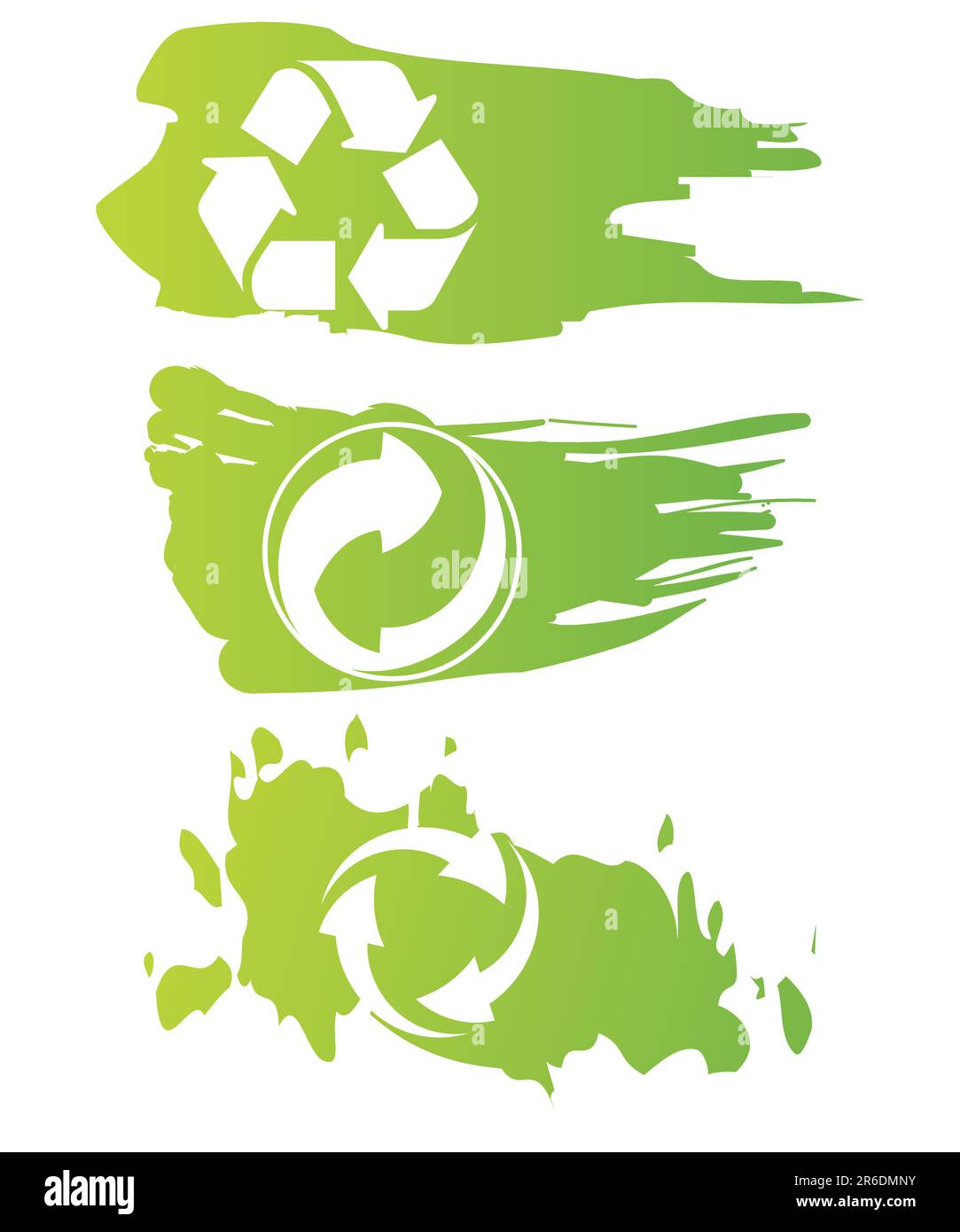 Recycling symbol silhouette Cut Out Stock Images & Pictures - Alamy