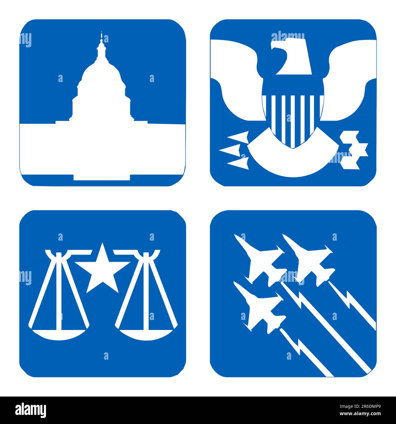 vector set of usa's symbols Stock Vector Image & Art - Alamy
