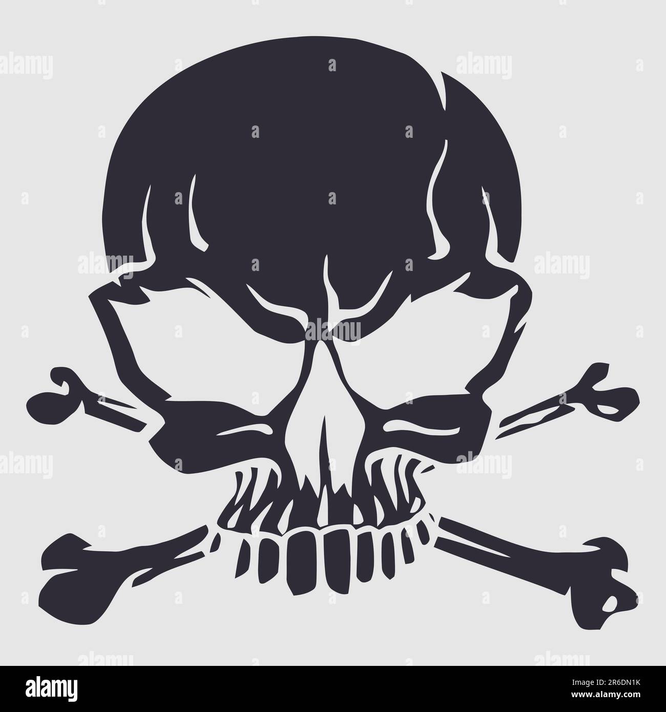 Skull and bones vector Stock Vector Image & Art - Alamy