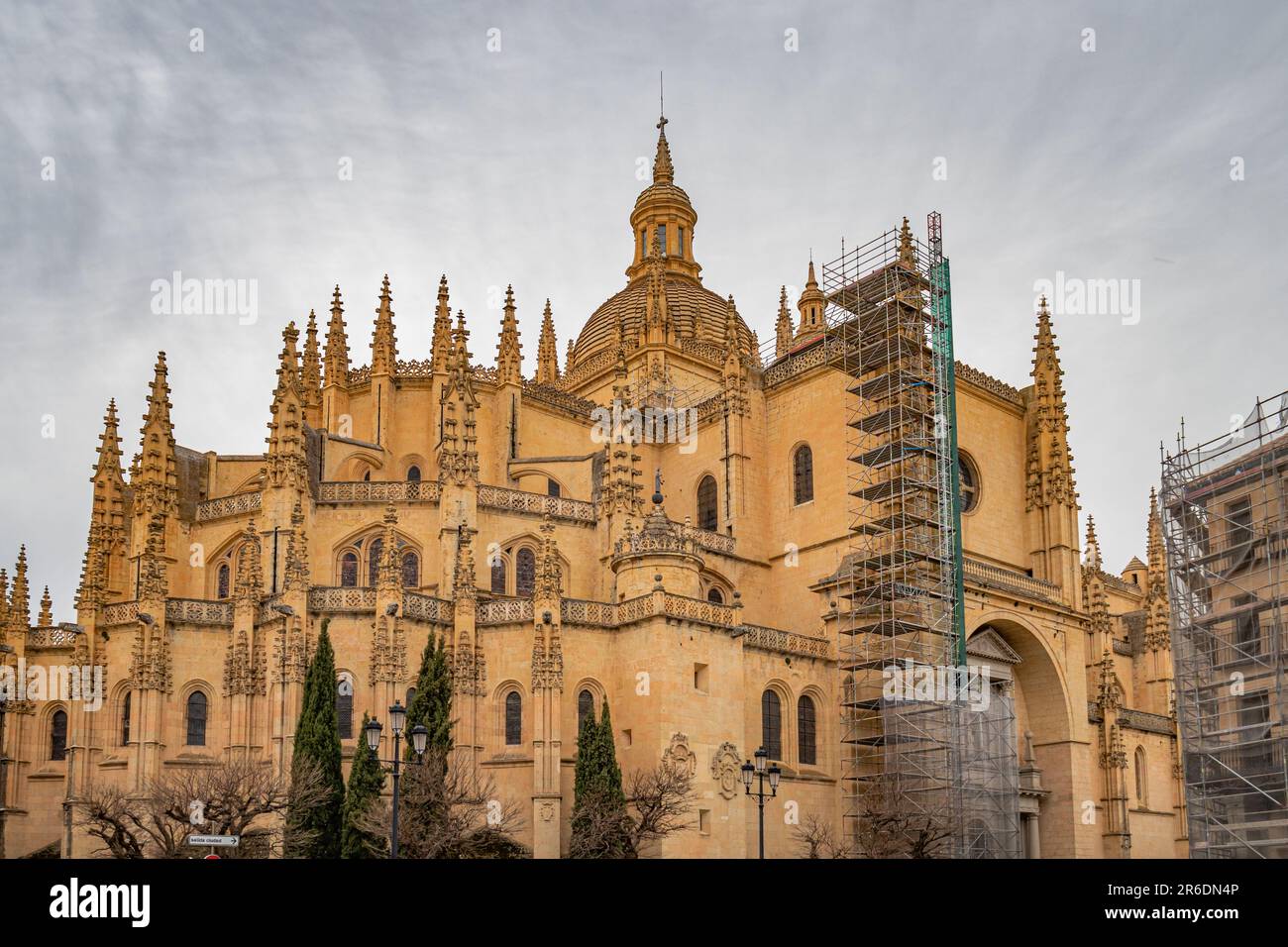 Cathedral of Segovia, late gothic architecture, Spain Stock Photo - Alamy