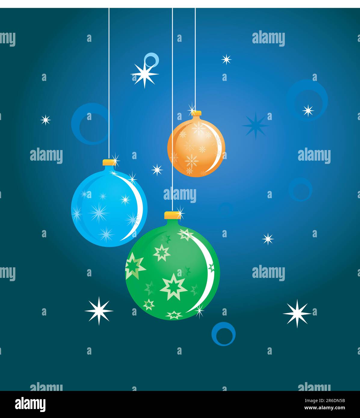 Christmas red balls bell Stock Vector Images - Alamy