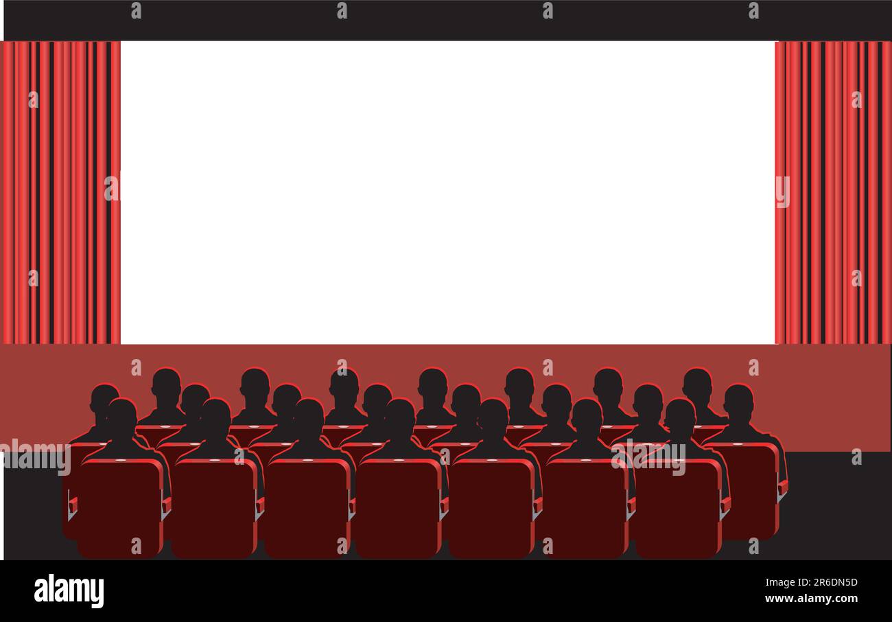 Cinema room screen Stock Vector Images - Alamy