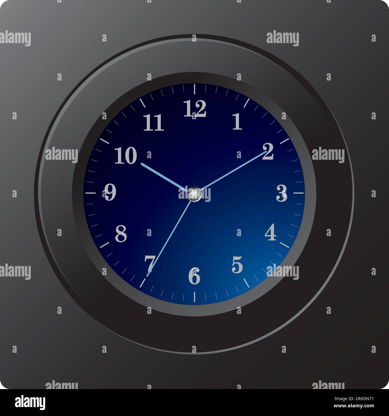 Blue clock Stock Vector Images - Alamy