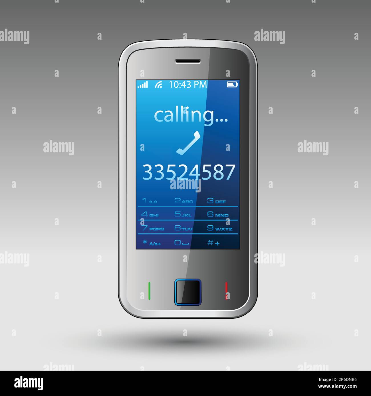 Mobile phone editable vector illustration Stock Vector Image & Art - Alamy