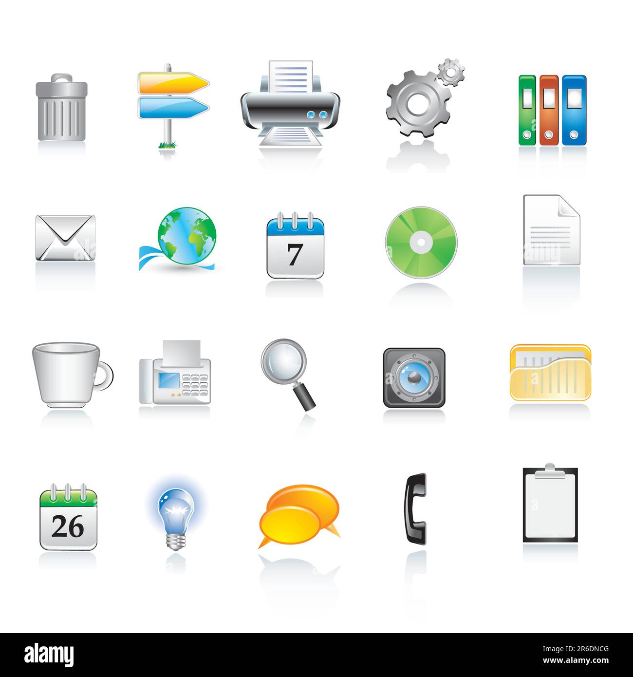 Vector office icons Stock Vector Image & Art - Alamy