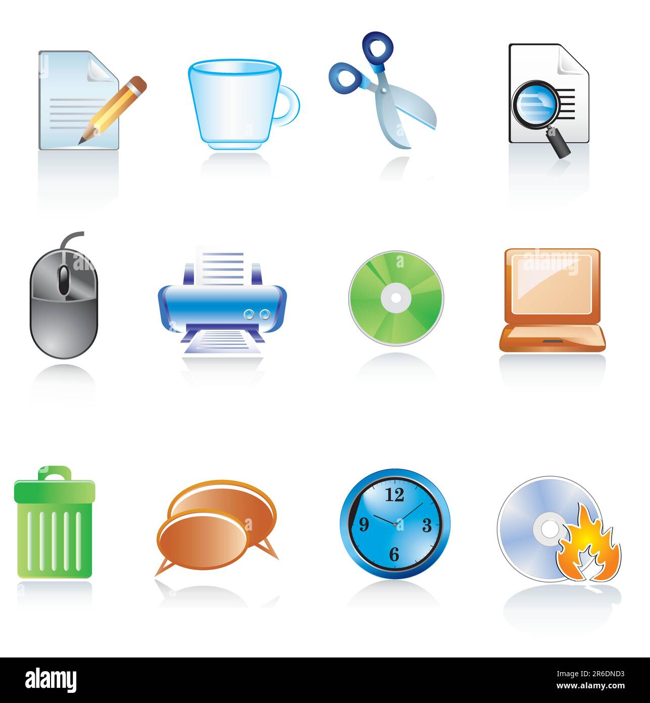 Simple icons Stock Vector Image & Art - Alamy